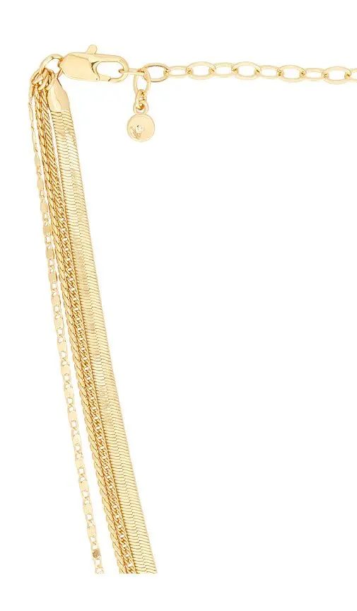 Ettika Layered Necklace With Jade Crystal Pendant