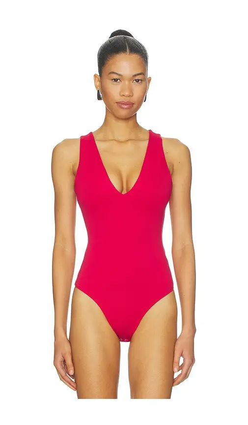 Good American Sculpting Deep V Bodysuit