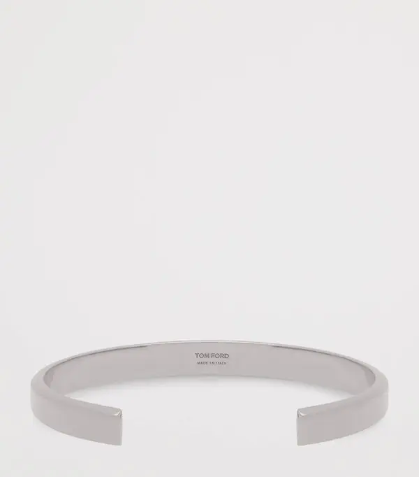 TOM FORD Logo-engraved Sterling Bangle