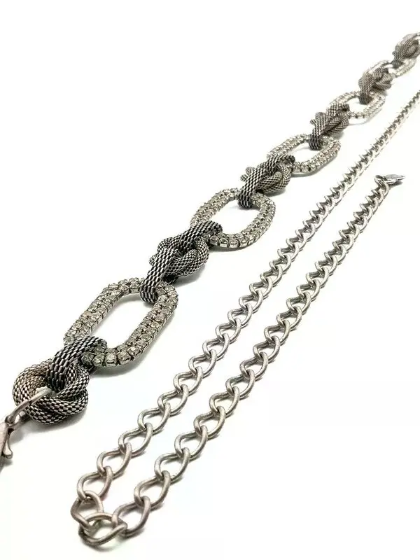 JENNIFER GIBSON JEWELLERY 1970s Crystal Chain Belt