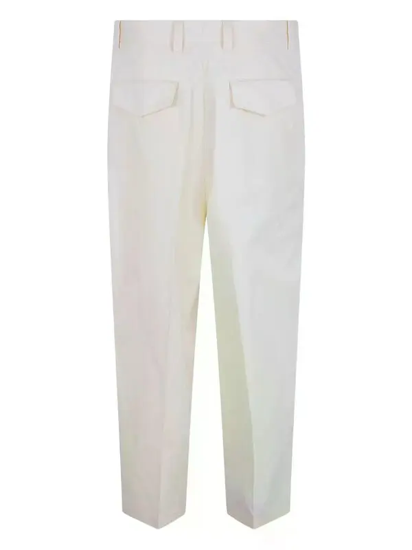 JIL SANDER Cotton Trousers - Neutrals