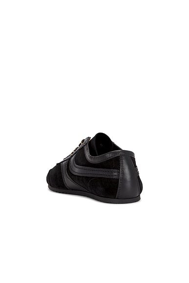 Dries Van Noten Suede Lace-up Sneakers - Black