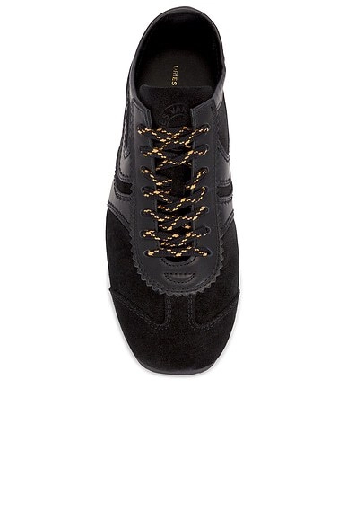 Dries Van Noten Suede Lace-up Sneakers - Black