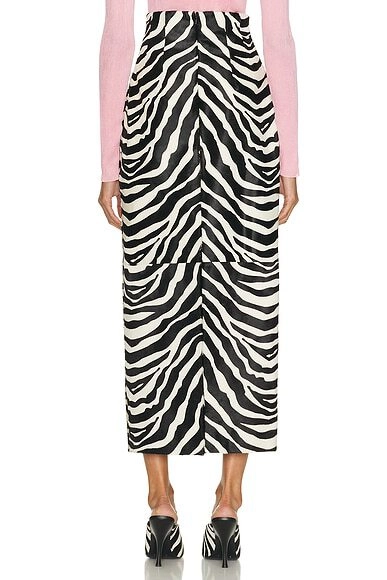 Khaite Loxley Calf Hair Midi Skirt