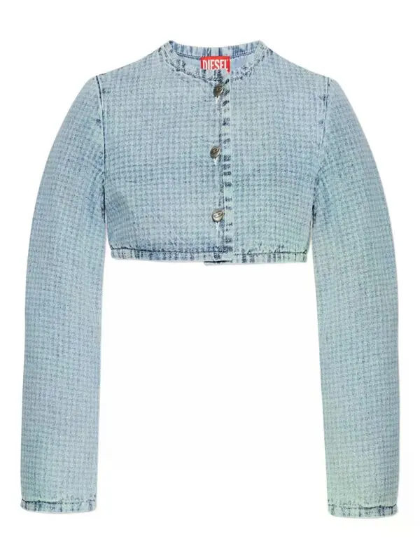 DIESEL® De-terri-s Button Crop Jacket - Blue