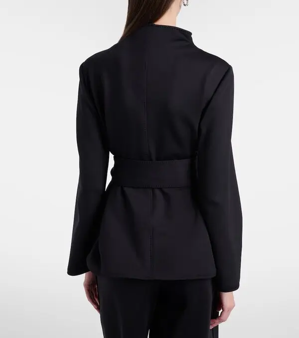 Max Mara Belted Jersey Blazer