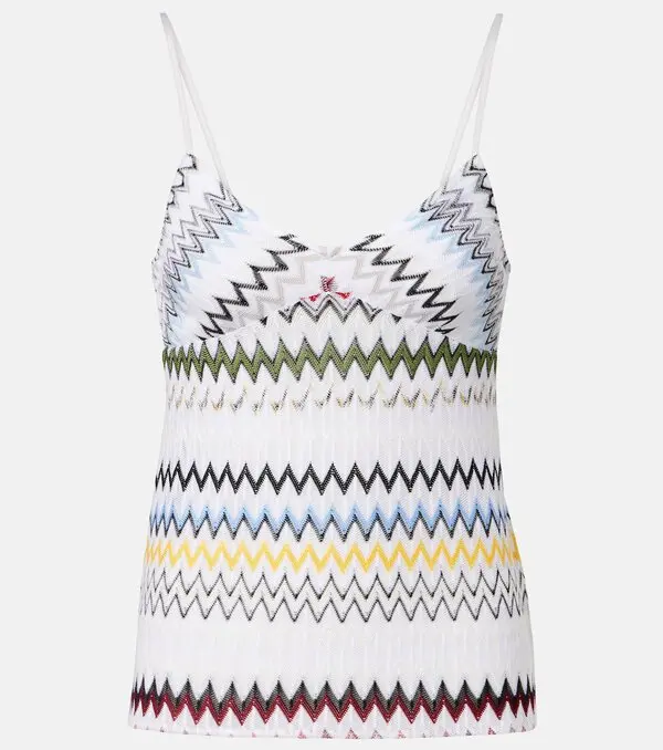 Missoni Chevron Lame Tank Top - Multicoloured