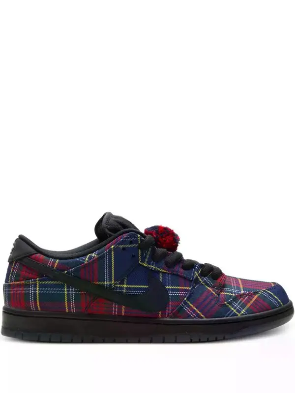 Nike Dunk Low Tartan Pompom Low-top Sneakers
