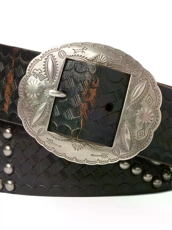 Ralph Lauren Studded Leather Belt