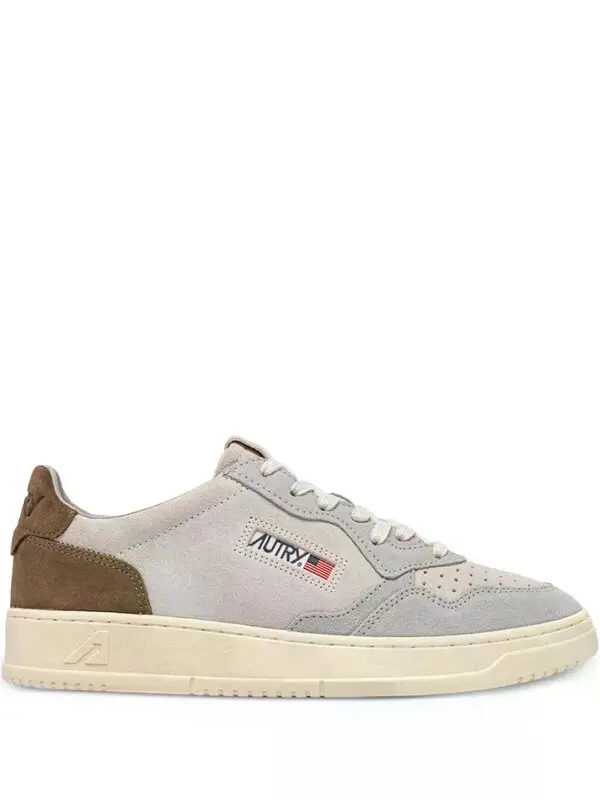 AUTRY Medalist Low Tri-colour Suede Sneakers - Grey