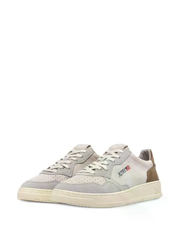 AUTRY Medalist Low Tri-colour Suede Sneakers - Grey