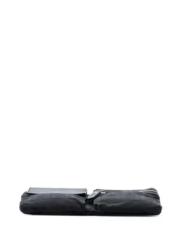 Fendi Zucca Canvas Double Pocket Belt Bag