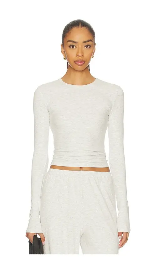 ALL THE WAYS Airlea Long Sleeve Top In . Also - Grey