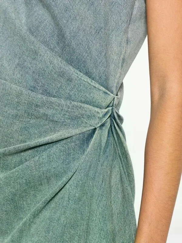 Alexander McQueen Draped Sleeveless Mini Dress
