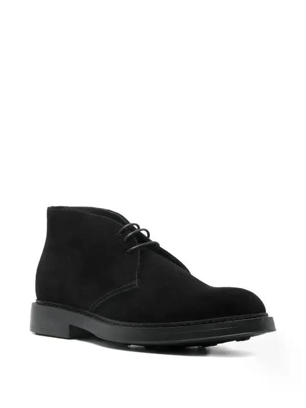 DOUCAL'S Lace-up Chukka Shoes - Black