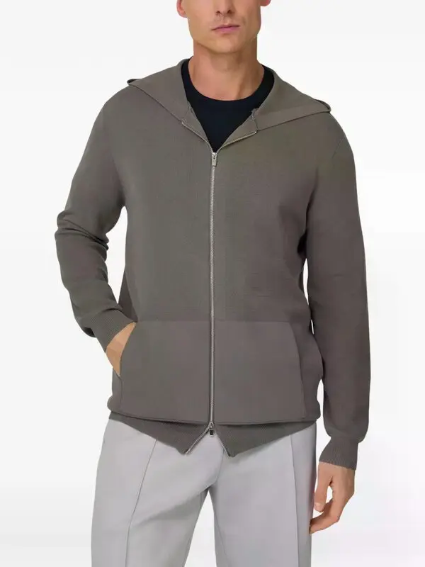 Boggi Milano Technical Blend Full-zip Jumper
