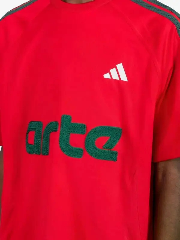 Adidas X Arte Antwerp 3-stripes-logo T-shirt - Red