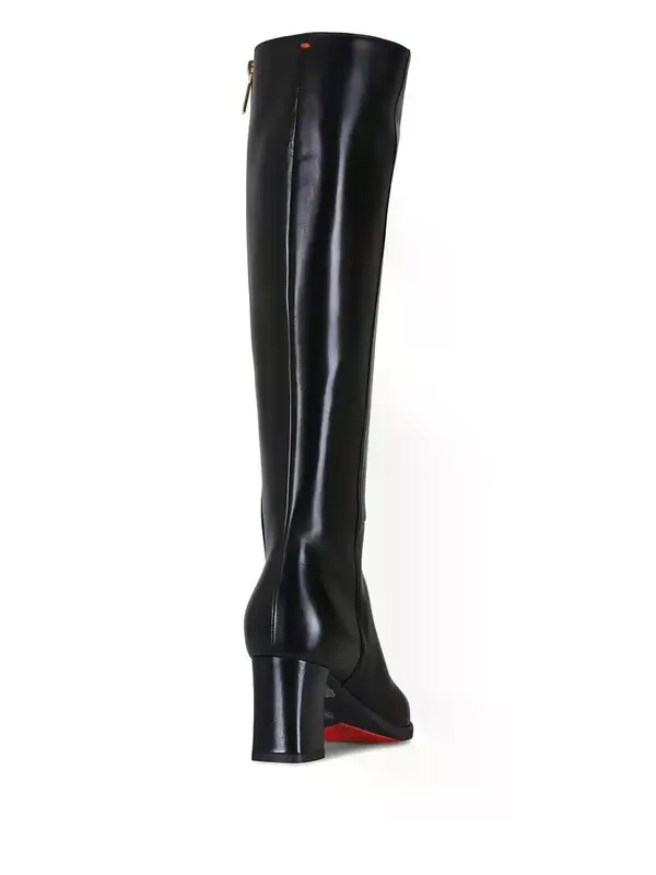 Santoni Mariel Pointed-toe Block-heel Boots