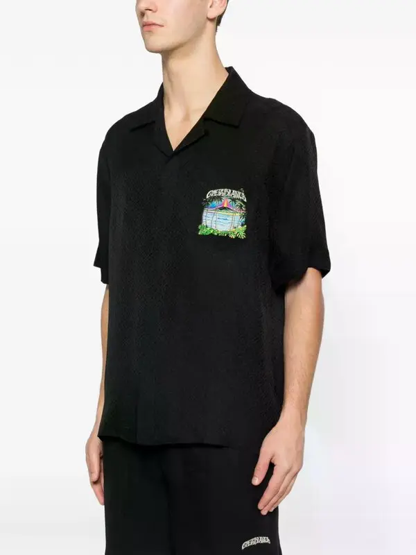 Casablanca Volcano Short-sleeve Graphic Shirt