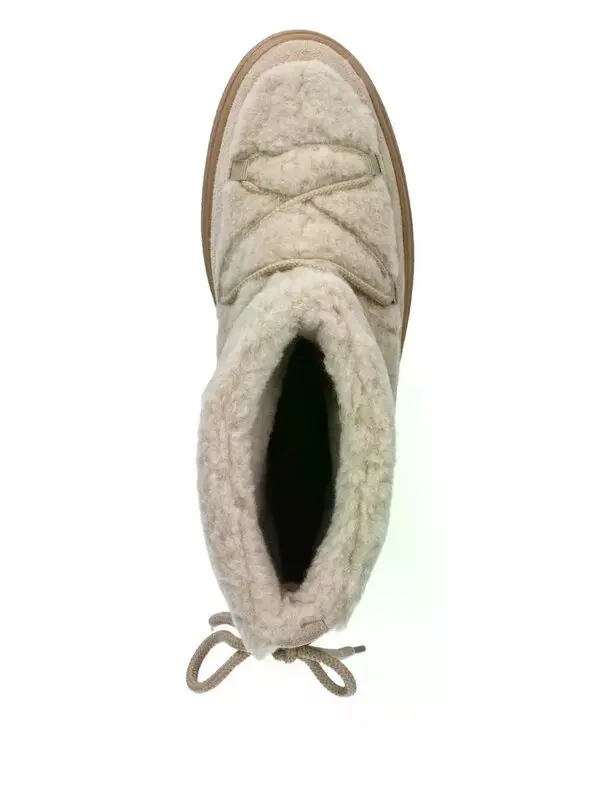 Gant Shearling Detail Lace-up Boots - Neutrals