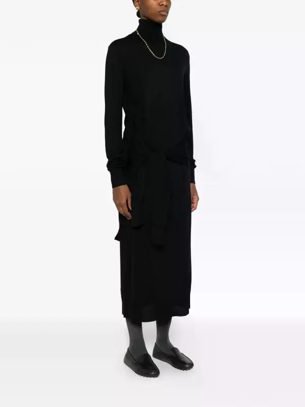 TOTEME Double-sleeve Turtleneck Midi Dress