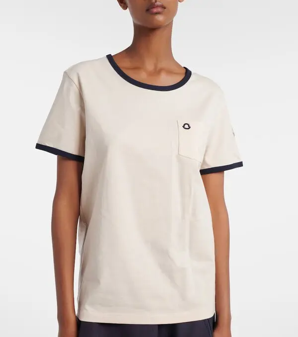 Moncler Cotton Jersey T-shirt - Blue