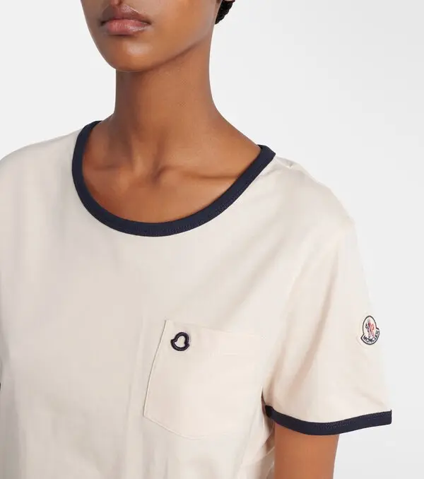 Moncler Cotton Jersey T-shirt - Blue