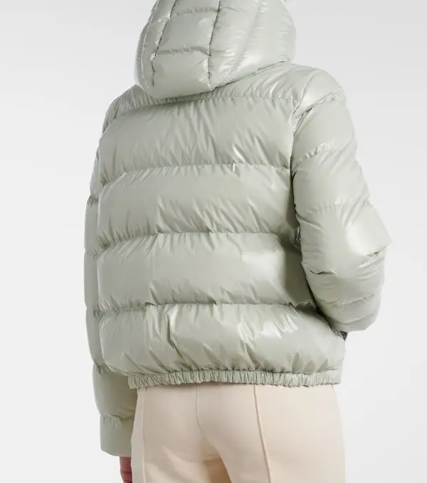 Moncler Andro Down Jacket With Detachable Hood - Green