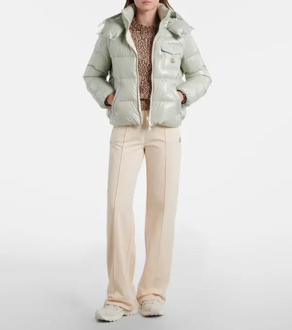 Moncler Andro Down Jacket With Detachable Hood - Green