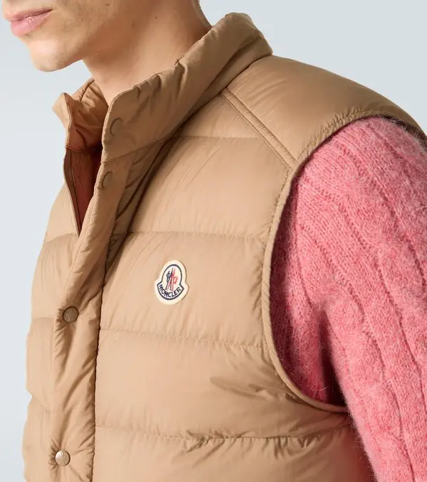 Moncler Barthe Down Vest - Beige
