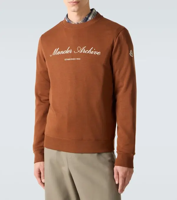 Moncler Archivio Logo Cotton-blend Sweatshirt