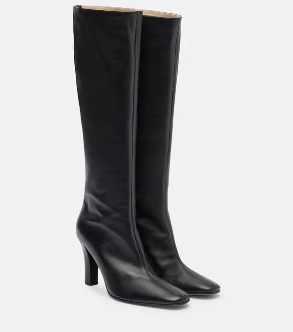 THE ROW Mona Knee-high Boots - Black