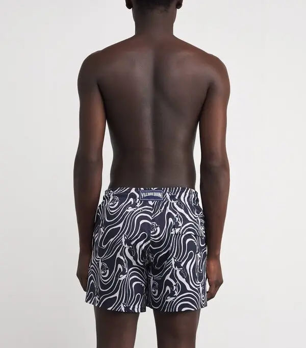 Vilebrequin Printed Moorise Board/boxer - Blue