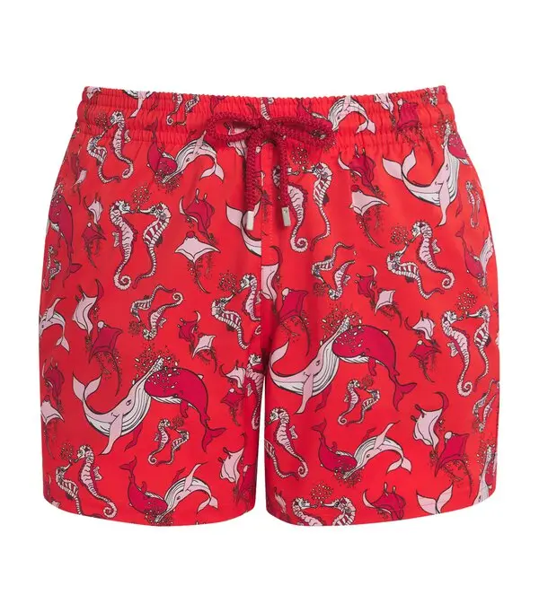 Vilebrequin Printed Moorise Swim Shorts - Red