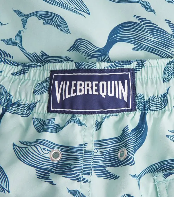 Vilebrequin Whale Print Moorea Swim Shorts - Blue