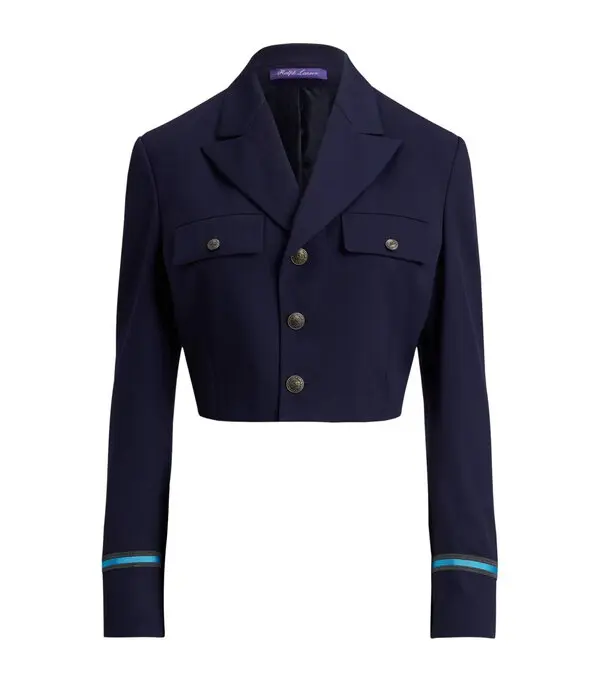 Ralph Lauren Cropped Naval Jacket - Navy