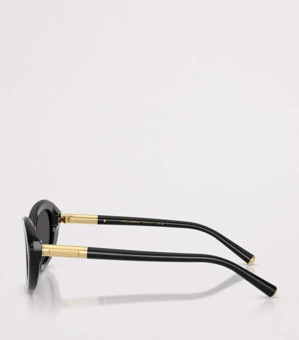 Dolce & Gabbana Acetate Cat Eye Sunglasses - Black