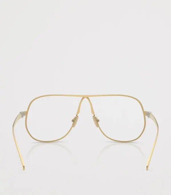 Miu Miu Metal Pilot Aviator Eyeglasses