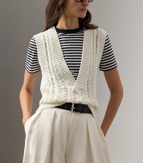Ralph Lauren Cable-knit Sweater Vest
