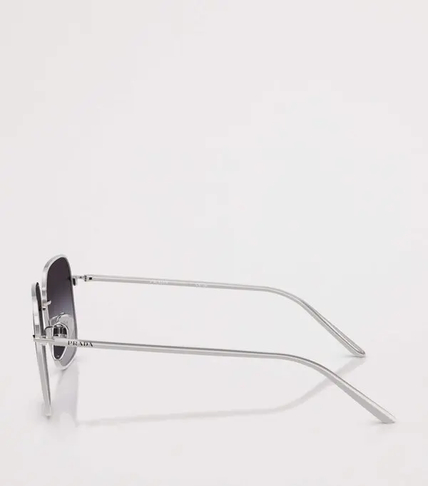Prada Metal Square Frame Sunglasses
