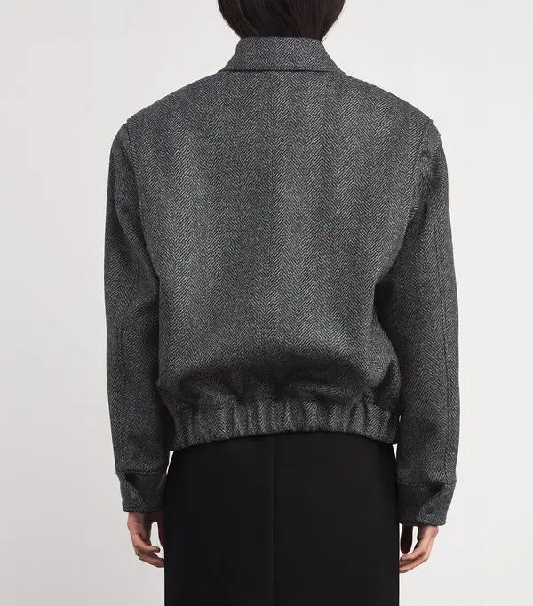 Stella McCartney Wool Herringbone Field Jacket