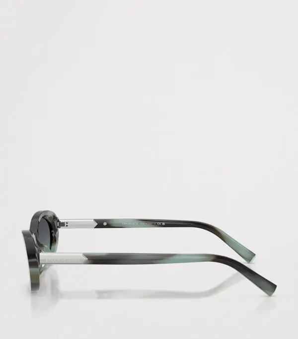 Tiffany & Co. Acetate Oval Sunglasses - Brown