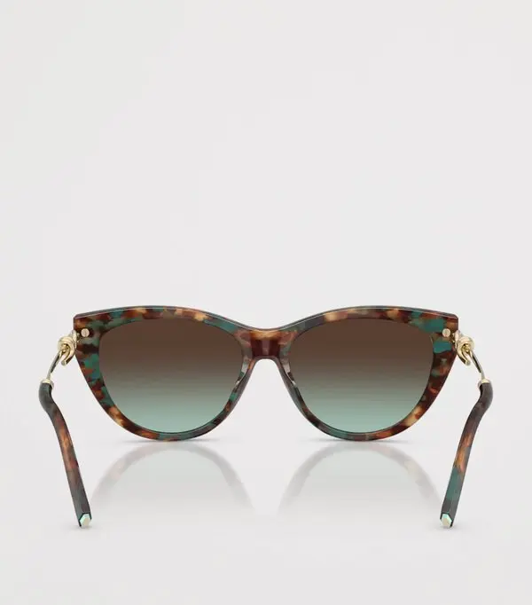 Tiffany & Co. Acetate Cat Eye Sunglasses - Brown