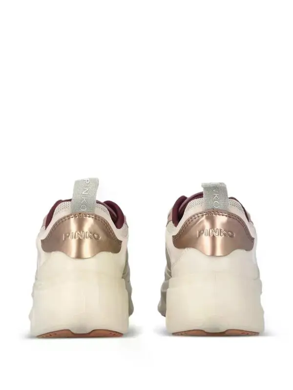 Pinko Logo Appliqué Sneakers - Neutrals