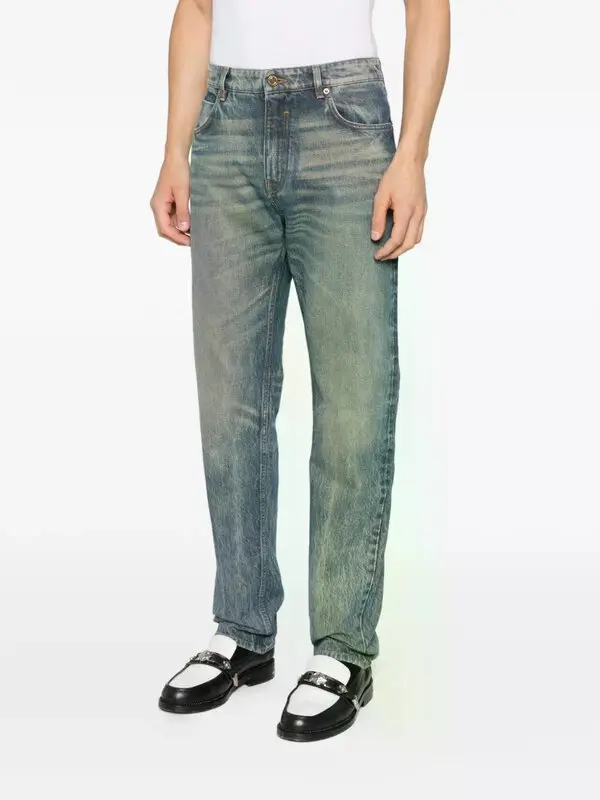 Balmain Logo Patch Jeans