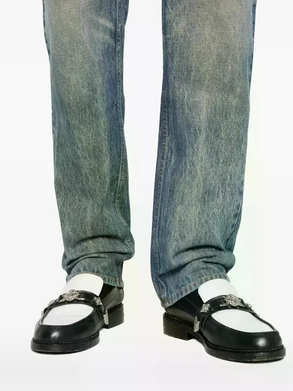 Balmain Logo Patch Jeans