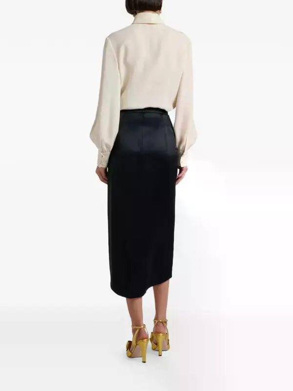 Valentino Garavani Bow Draped Midi Skirt