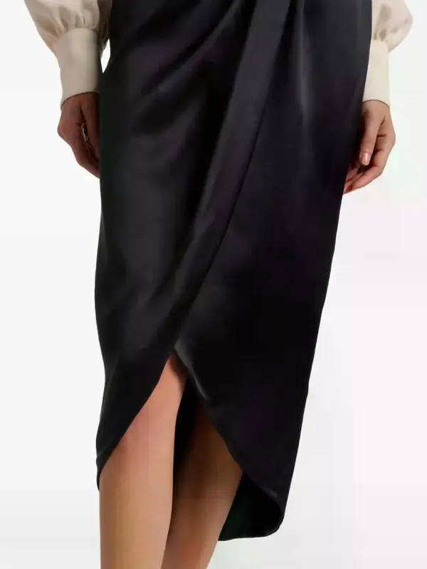 Valentino Garavani Bow Draped Midi Skirt