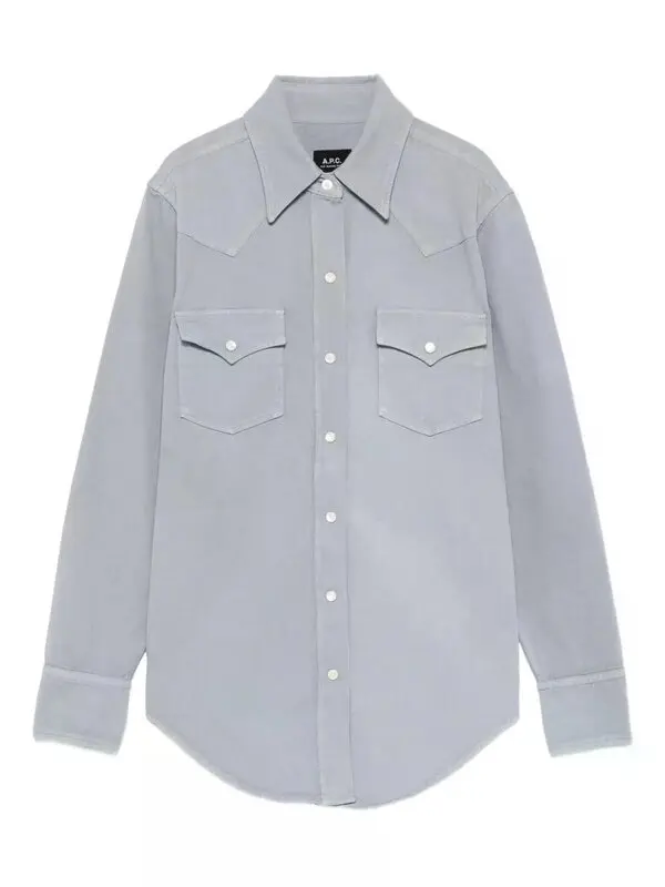 A.p.c. Western Style Flap Pocket Shirt