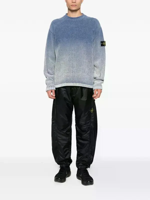 Stone Island Ombre-effect Crew-neck Sweater - Blue